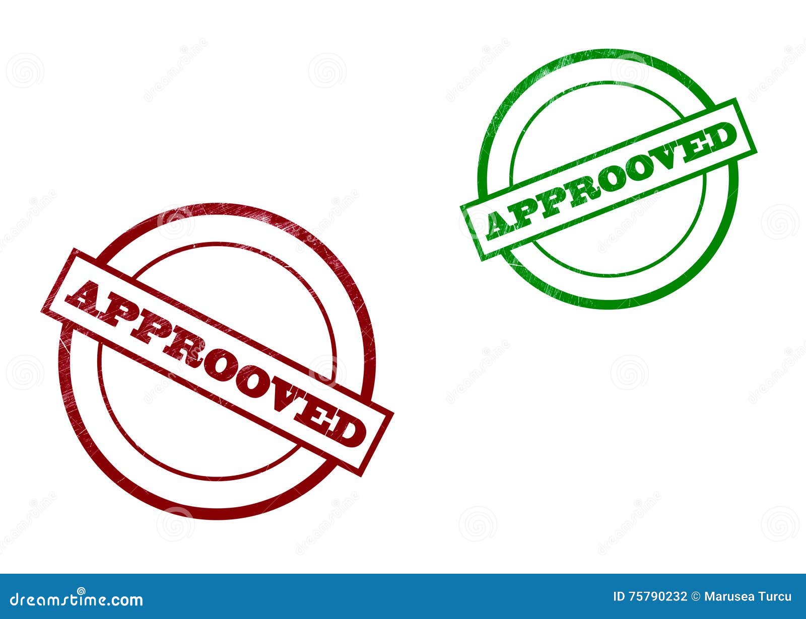 Approved Stamps Cartoon Vector | CartoonDealer.com #87577157