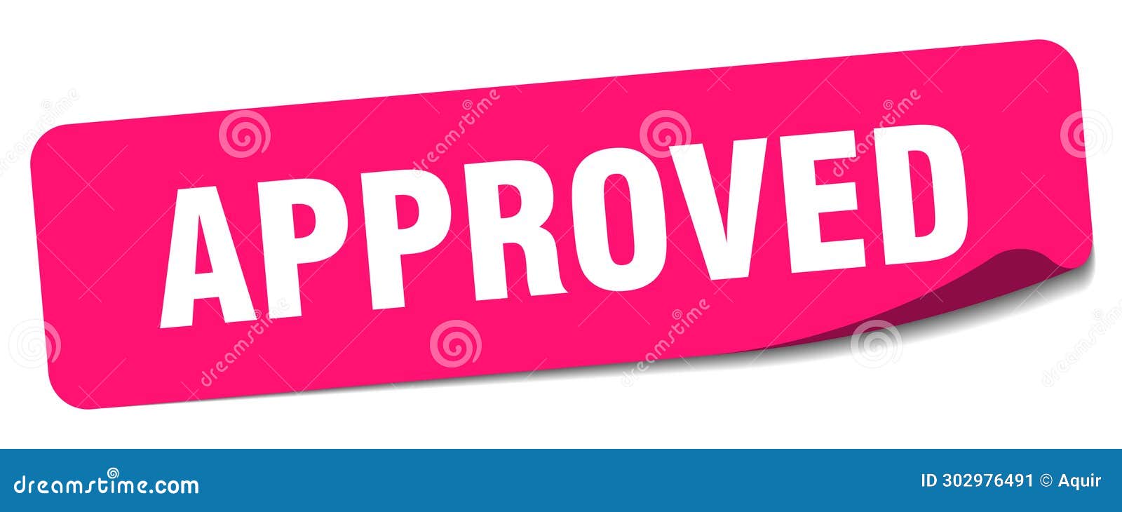 Approved Sticker. Approved Label Stock Vector - Illustration of banner ...