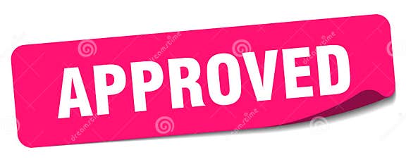 Approved Sticker. Approved Label Stock Vector - Illustration of banner ...