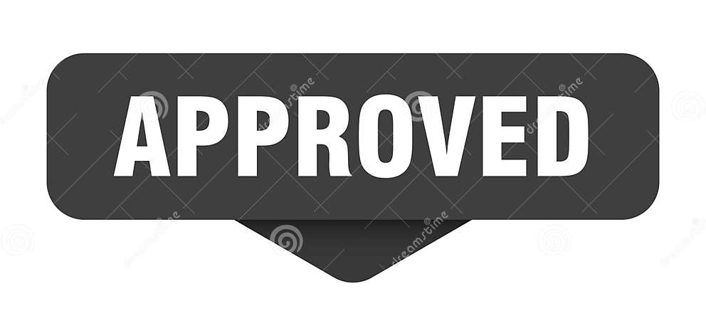 Approved Sticker. Approved Sign on Transparent Background Stock Vector ...