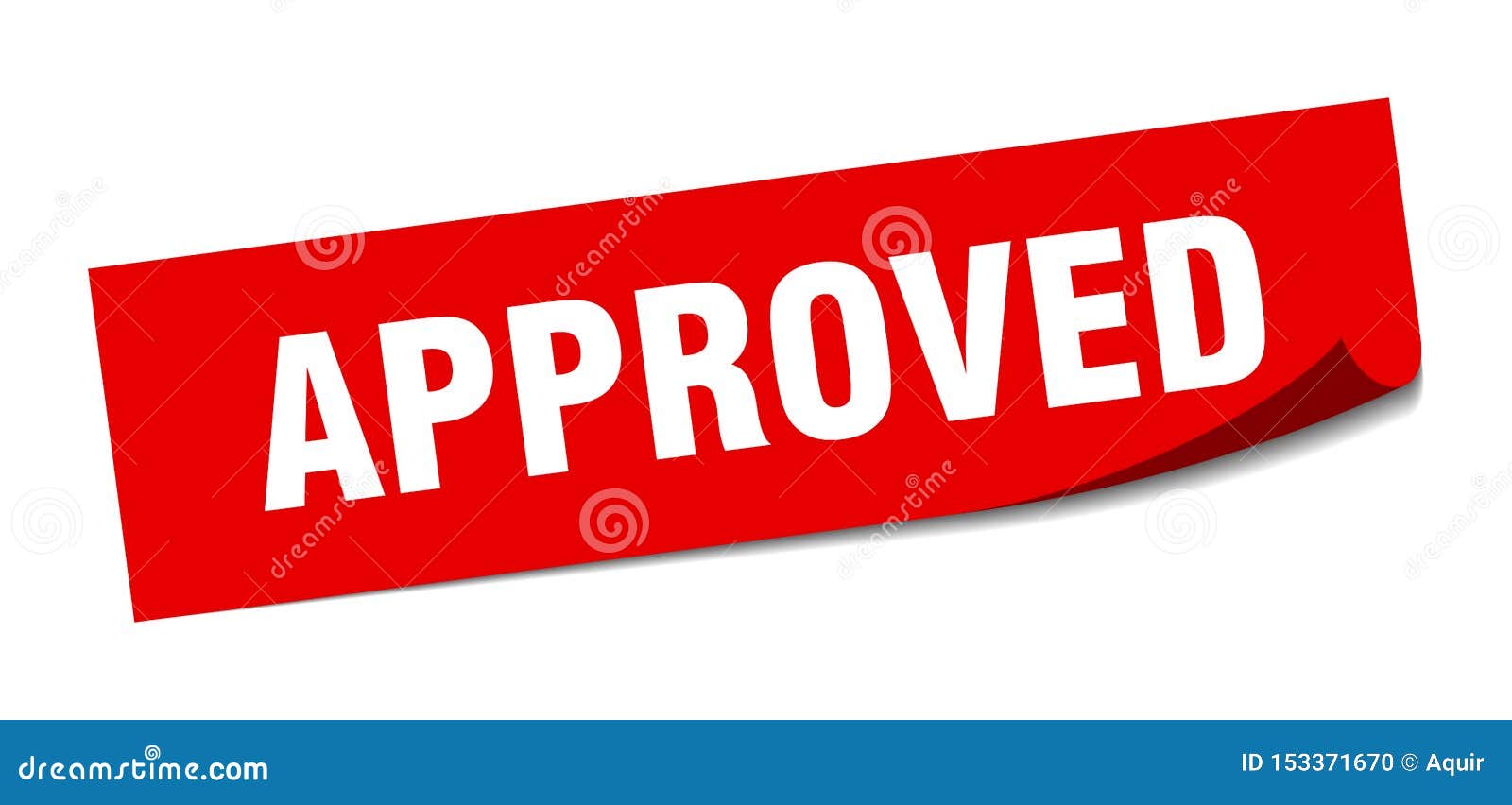 Approved Sticker. Approved Label Stock Vector - Illustration of notice ...