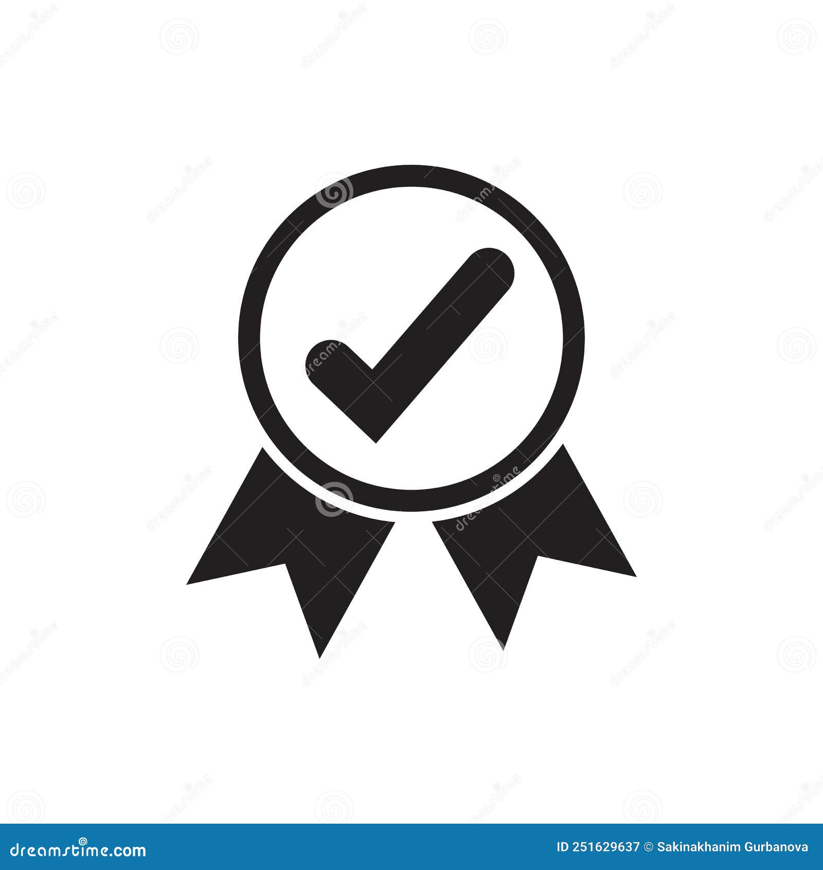 Approved symbol - web icon stock vector. Illustration of background ...