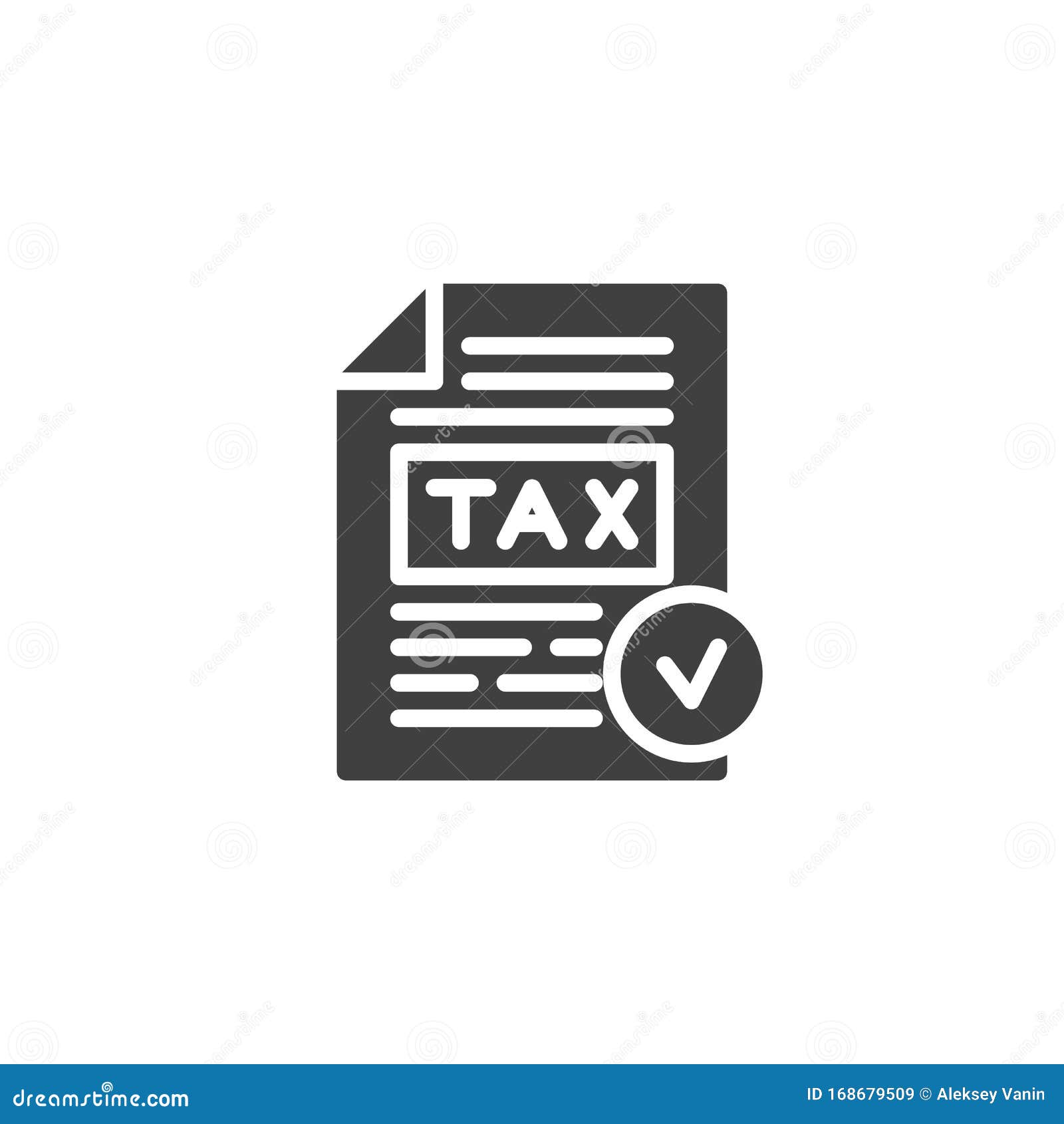 Approved Tax Document File Vector Icon Stock Vector - Illustration of ...