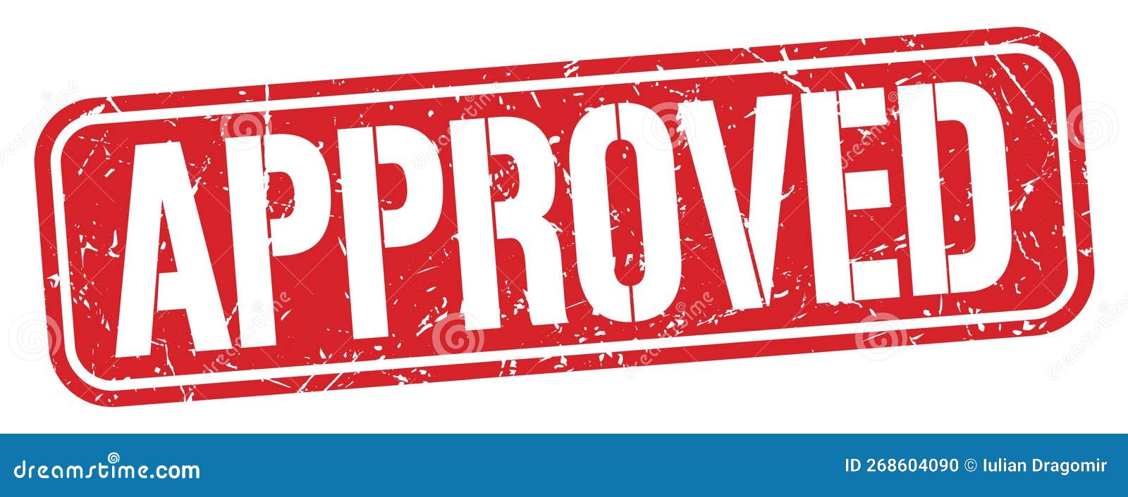 APPROVED Text Written on Red Stamp Sign Stock Illustration ...