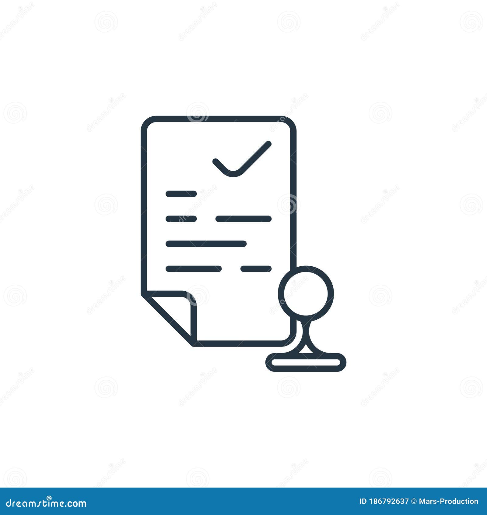 Approved Vector Icon. Approved Editable Stroke. Approved Linear Symbol ...