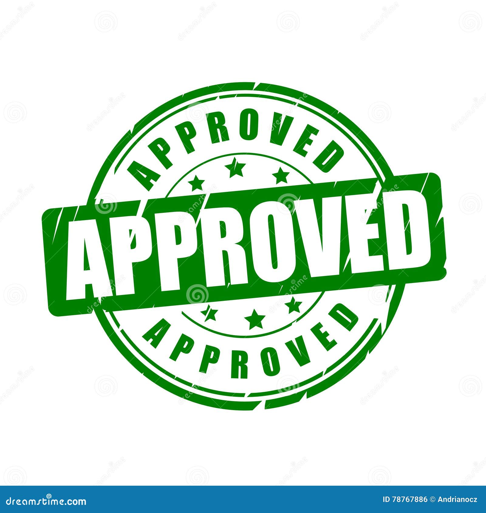 Approved Vector Illustration Stamp Stock Vector - Illustration of ...