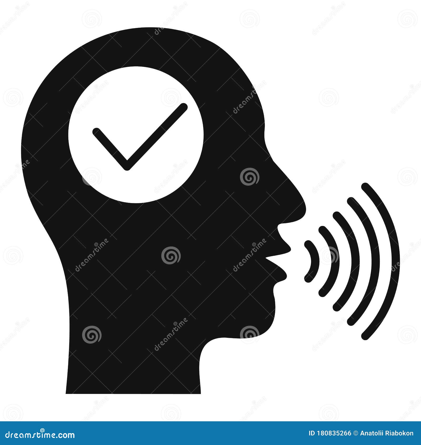 Approved Voice Recognition Icon, Simple Style Stock Vector ...