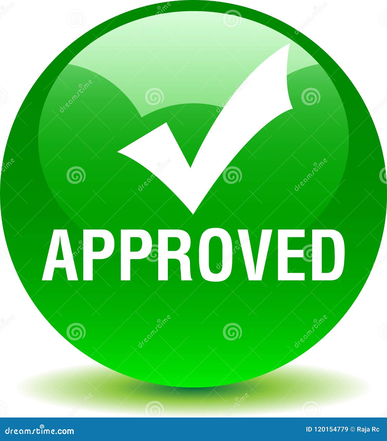 Approved web button stock vector. Illustration of clipart - 120154779