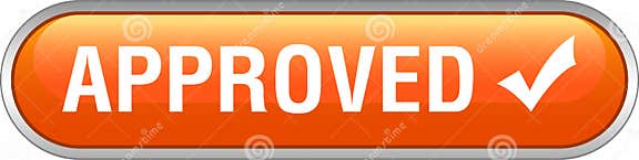 Approved web button stock vector. Illustration of confirmation - 120157164