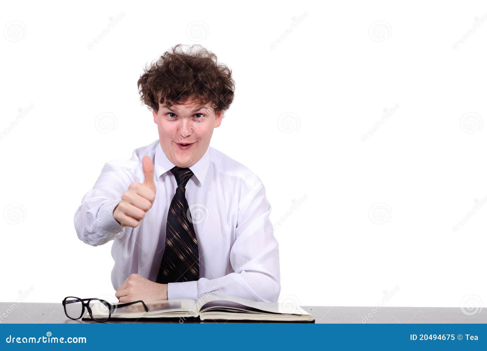 Approving gesture stock image. Image of hair, emotion - 20494675