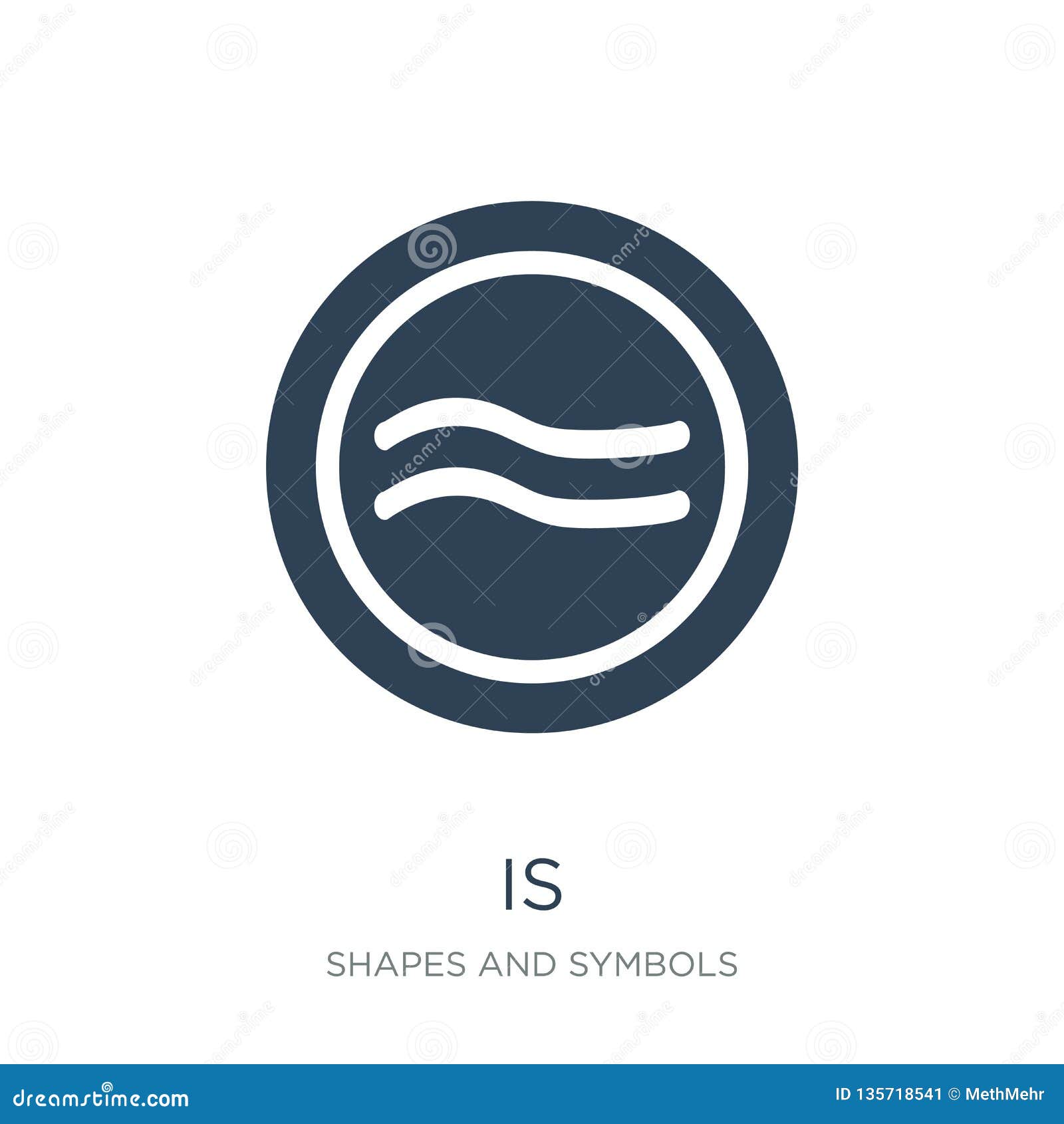 Is Approximately Equal To Icon in Trendy Design Style. is Approximately ...