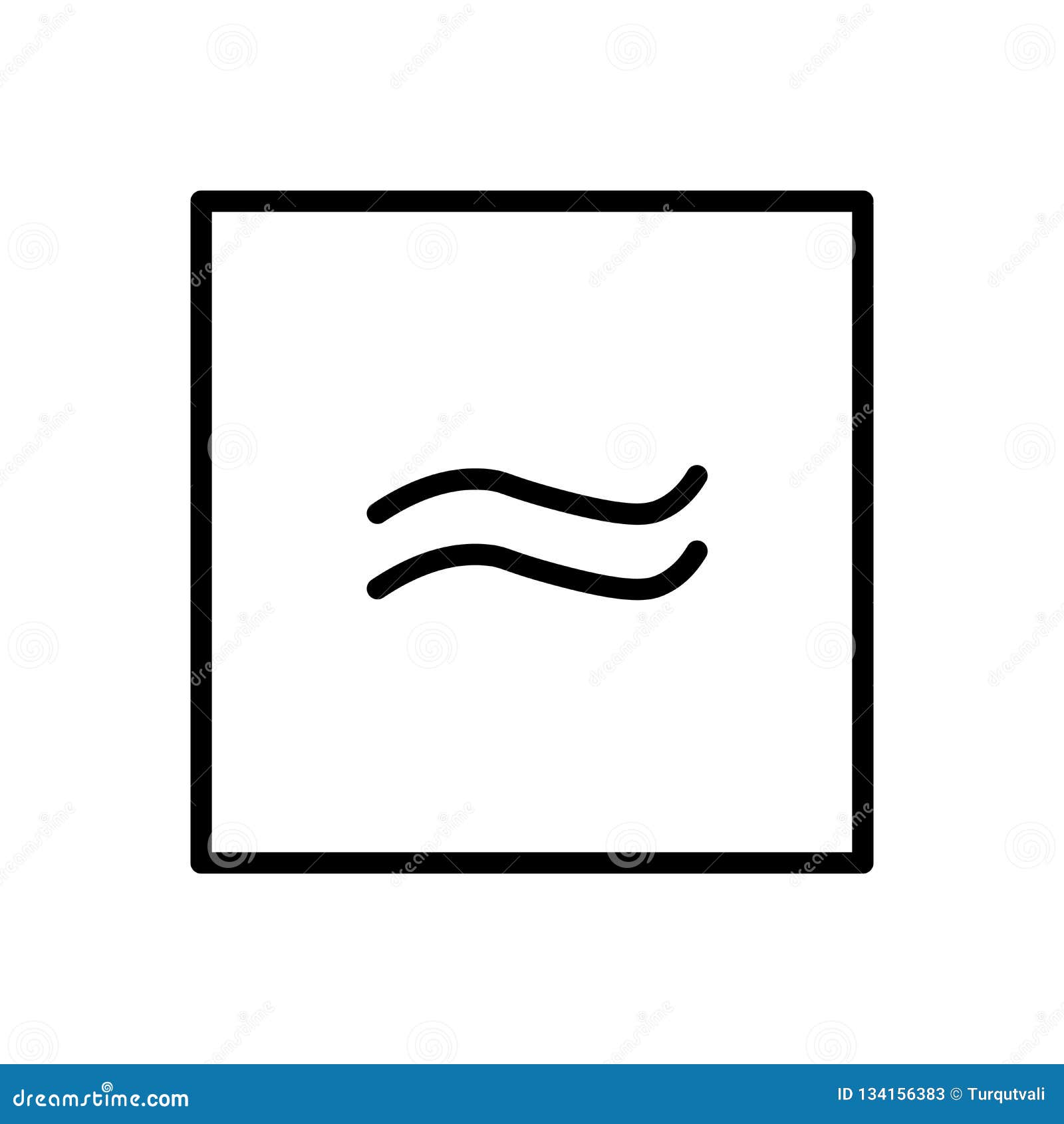 Approximately Sign Blue Watercolor Hand Drawn Cut Royalty-Free ...