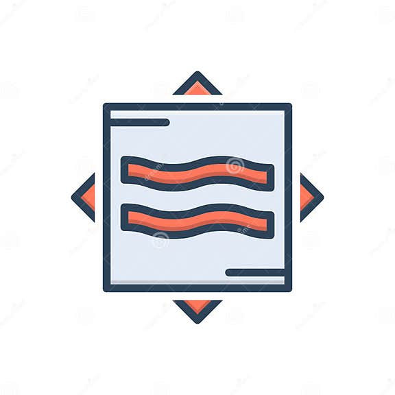 Color Illustration Icon for Approximately, almost and Math Stock Vector ...