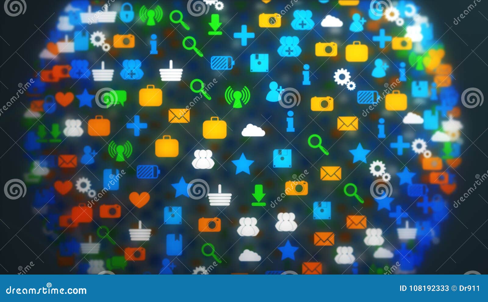 Apps into Sphere stock image. Image of business, ideas - 108192333