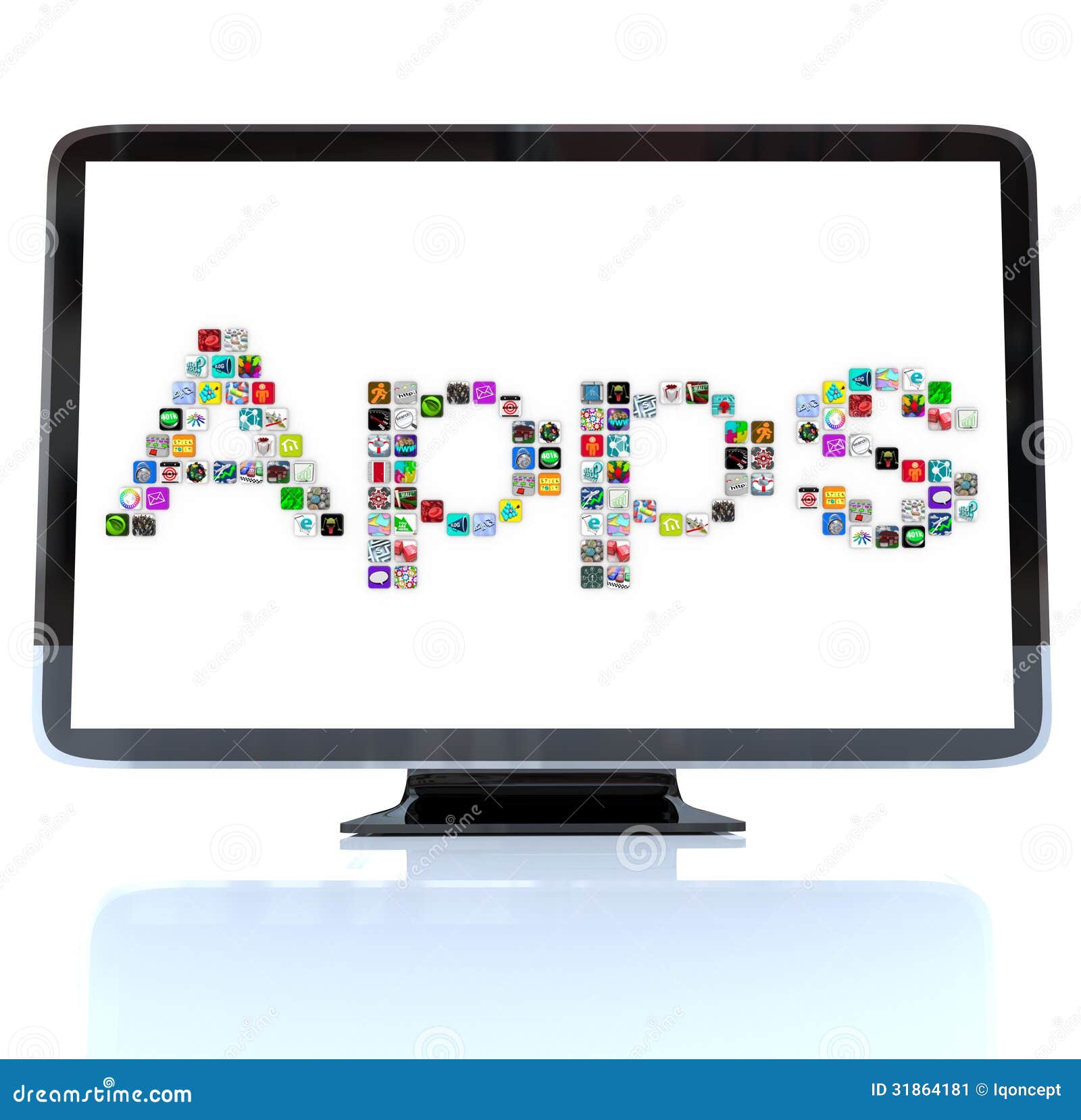 Apps - Tile Icons Form Word On White Background Royalty-Free Stock ...