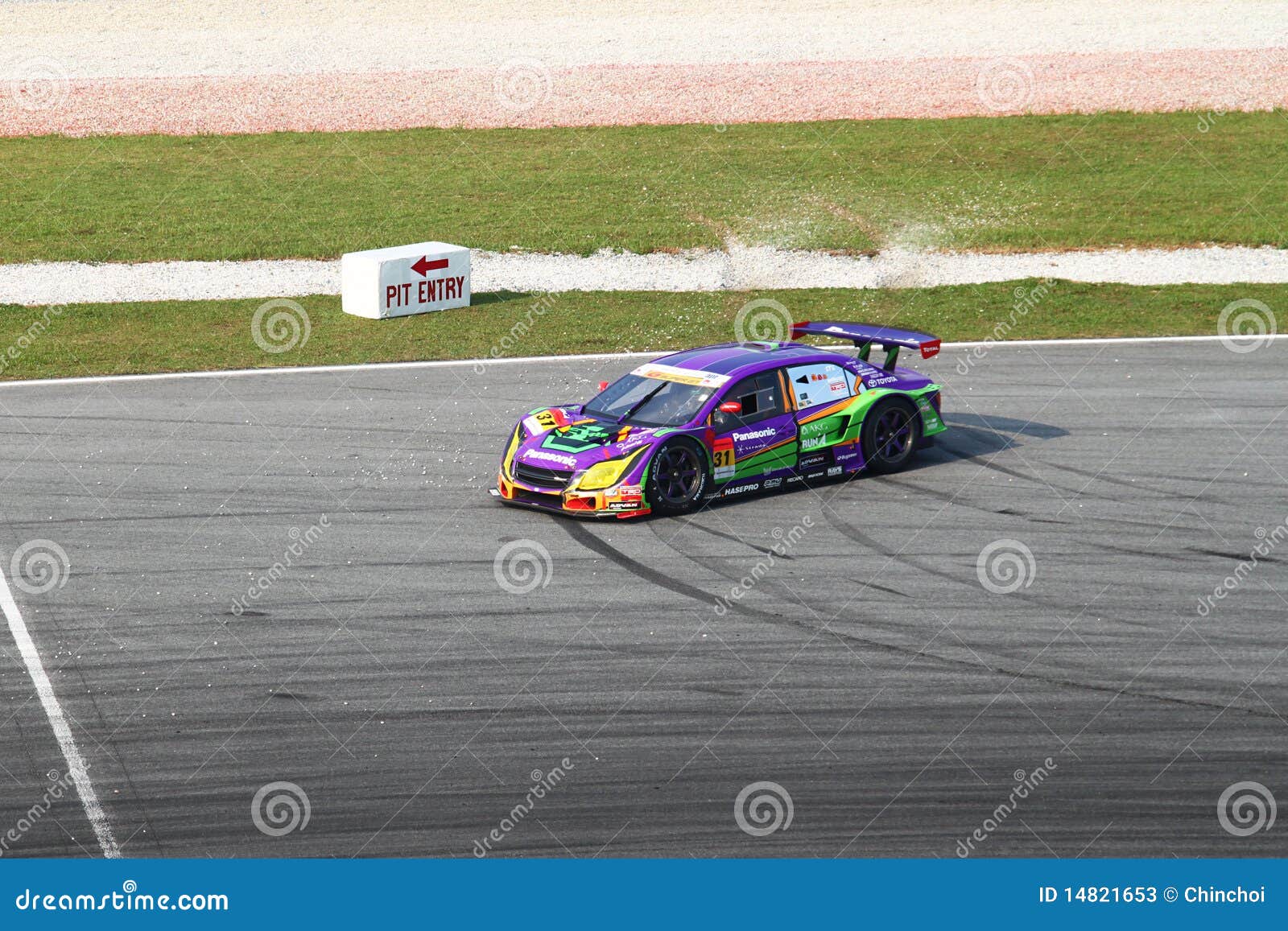 APR Car 31 Skidded, SuperGT 2010 Editorial Stock Photo - Image of ...