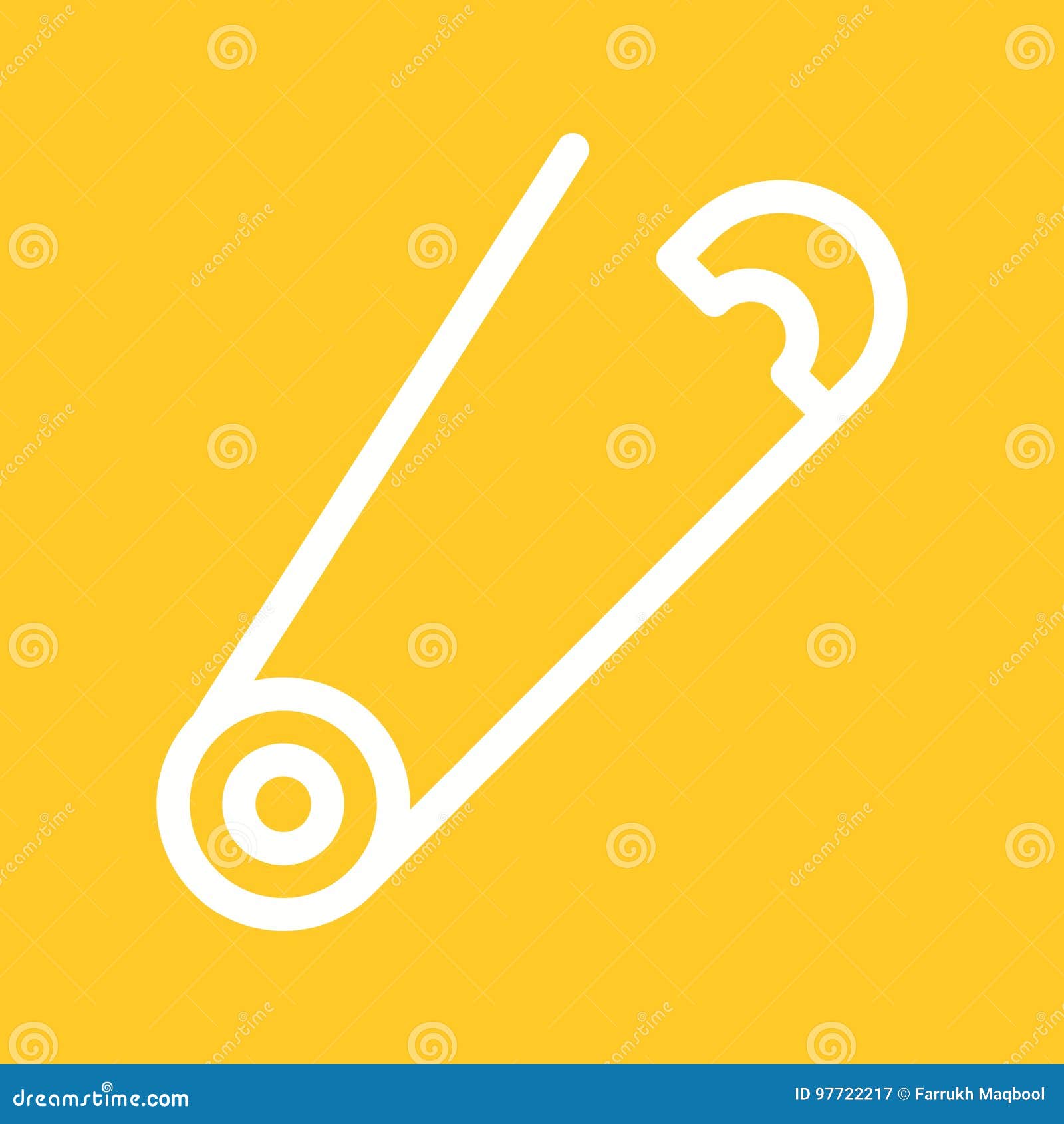 Apra La Spilla Di Sicurezza Illustrazione Vettoriale - Illustrazione di ...