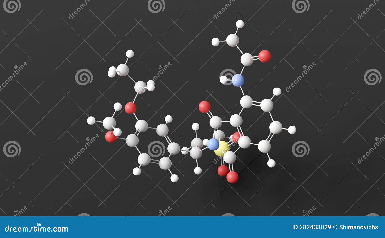 Apremilast Molecule, Molecular Structure, Disease-modifying ...