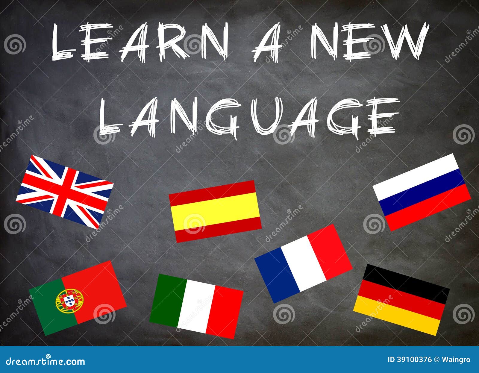 Aprenda uma língua nova ilustração stock. Ilustração de fale - 39100376