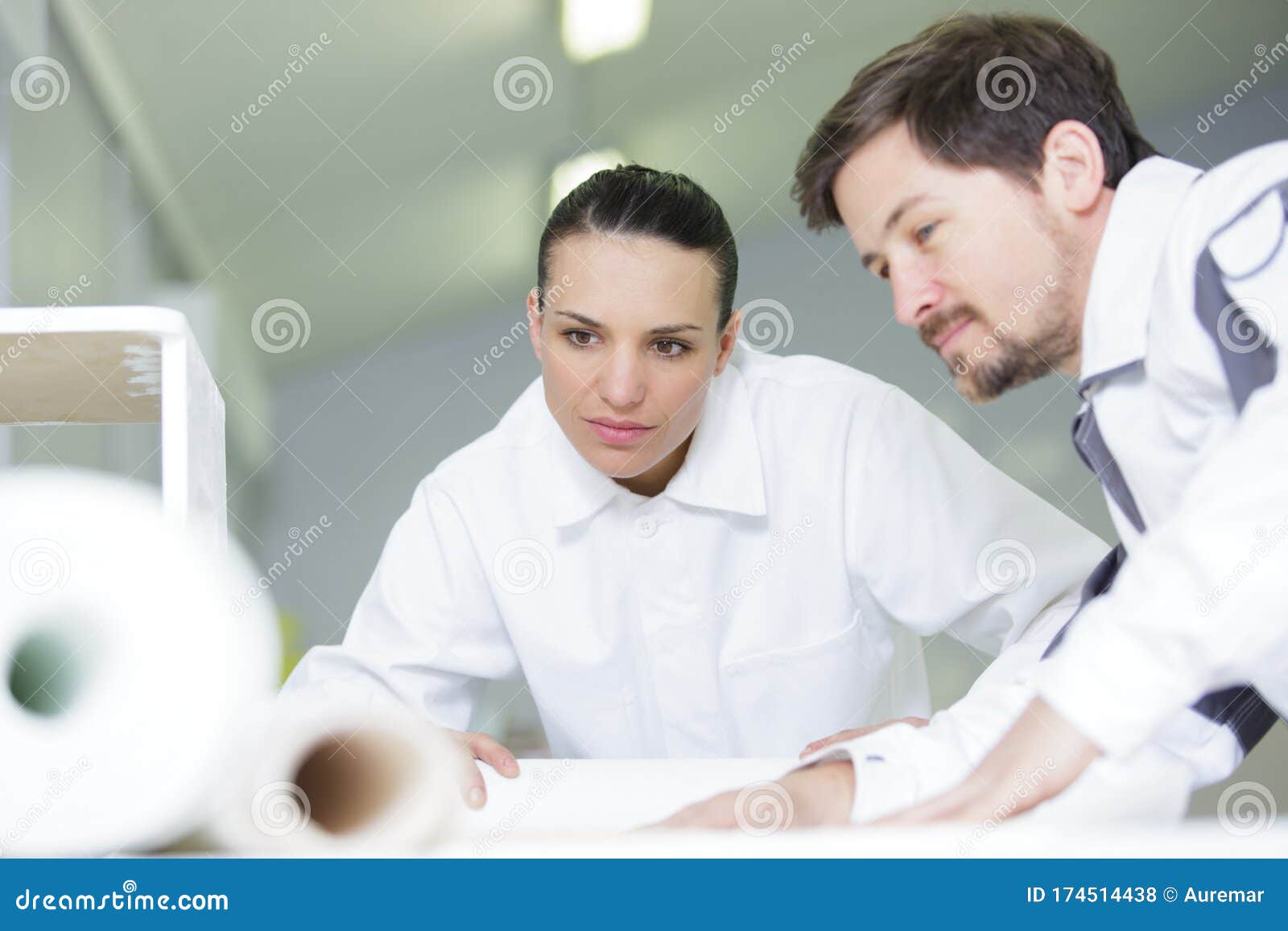 Aprendiz Elegir El Color Correcto Foto de archivo - Imagen de pintor ...