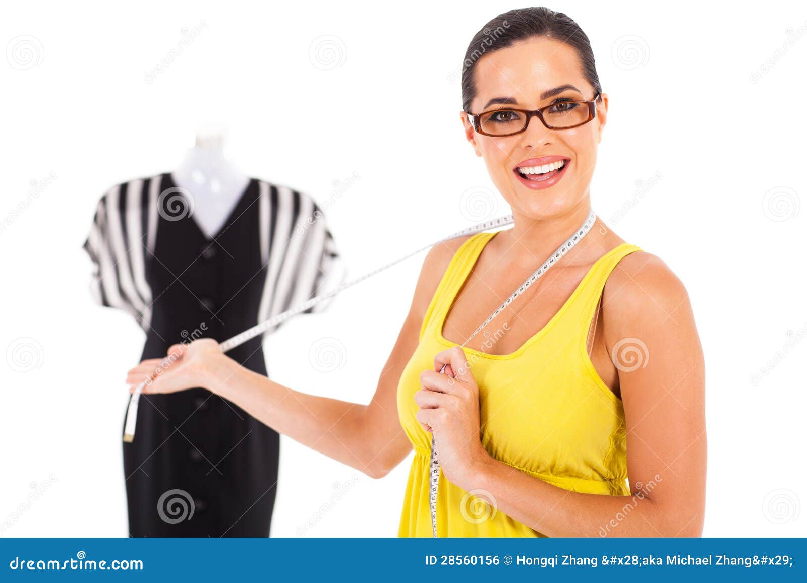 Apresentação da costureira foto de stock. Imagem de caucasiano - 28560156