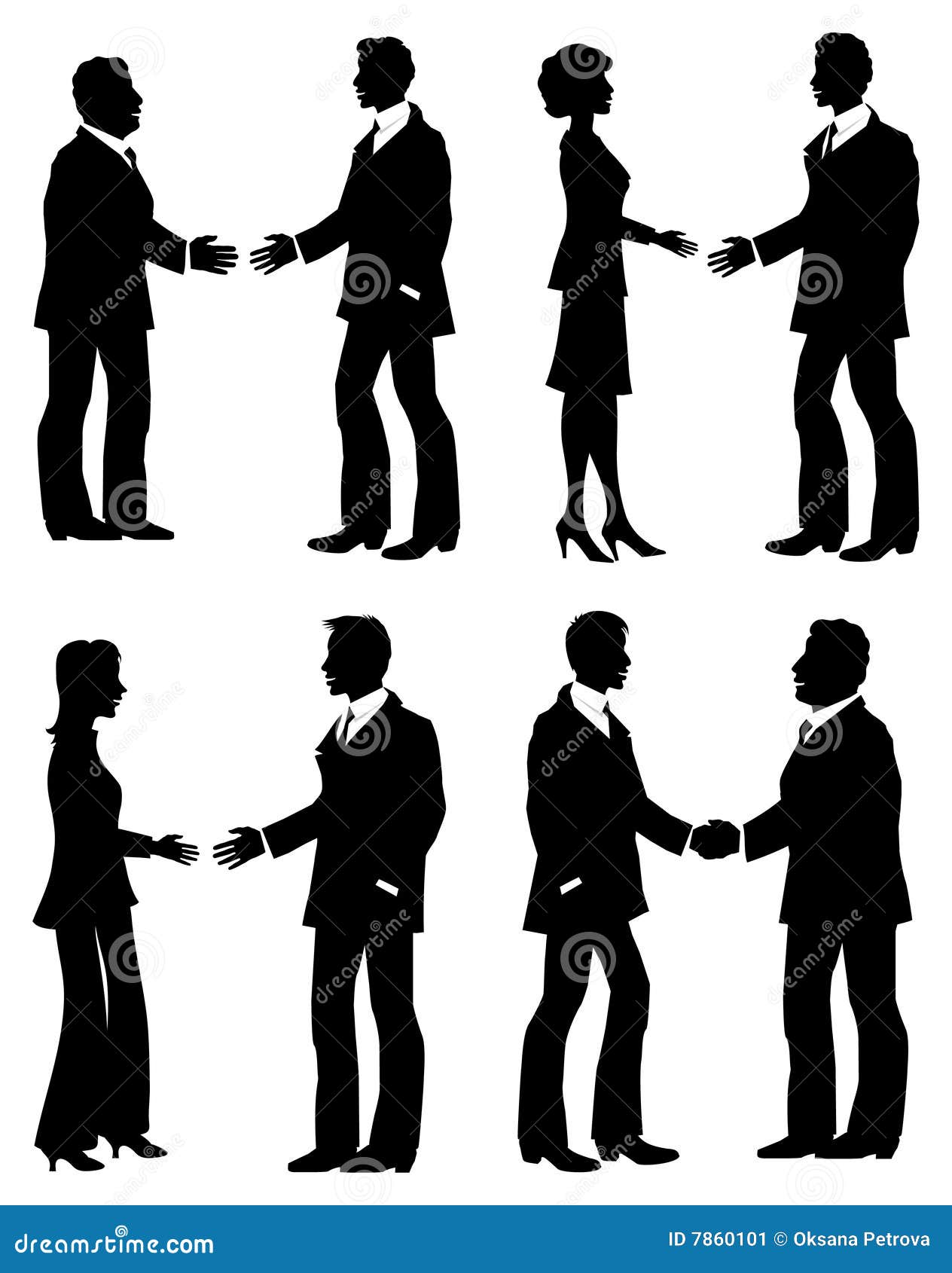 Apretones de manos ilustración del vector. Ilustración de audiencia ...