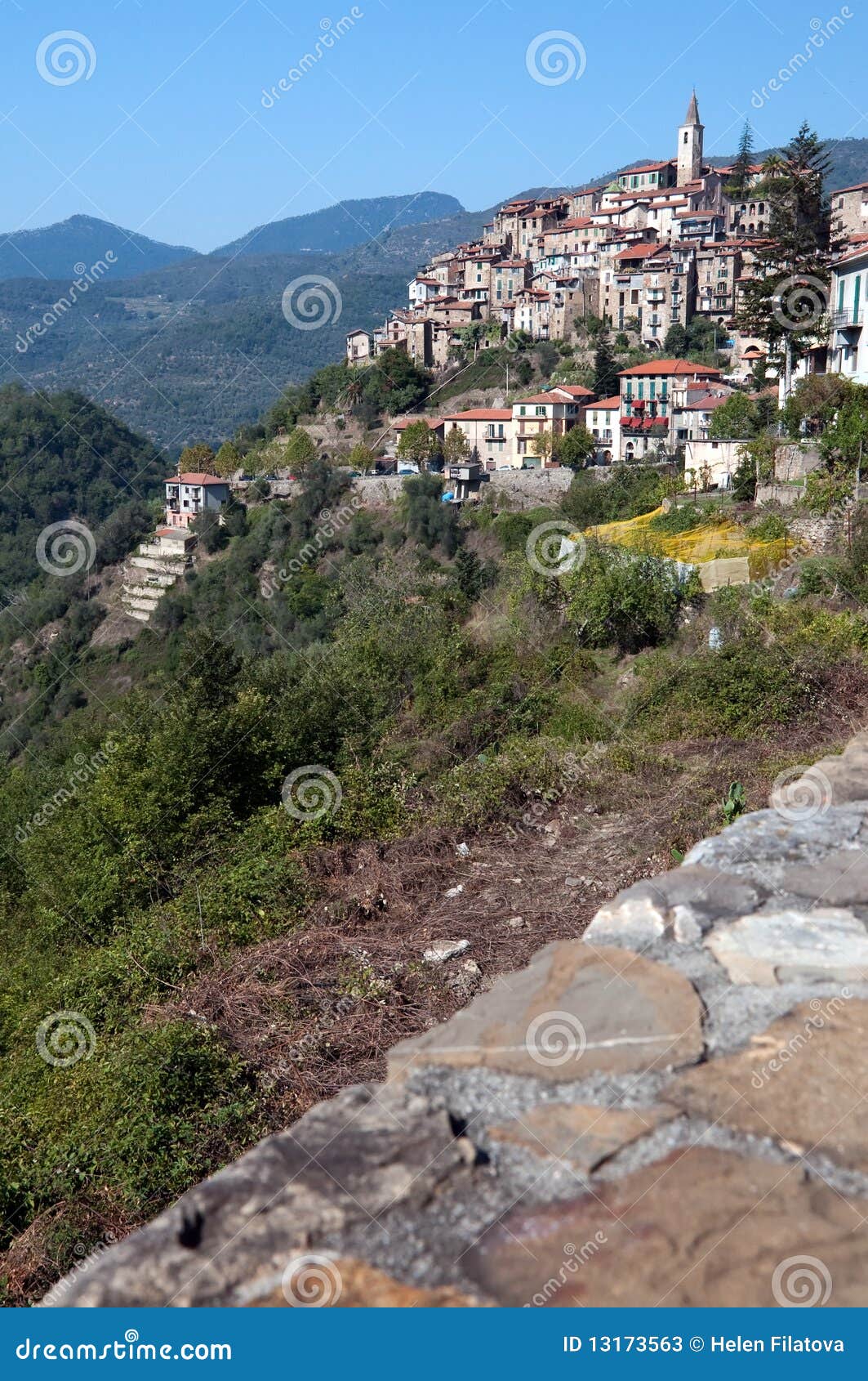 Apricale stock image. Image of liguria, scene, travel - 13173563