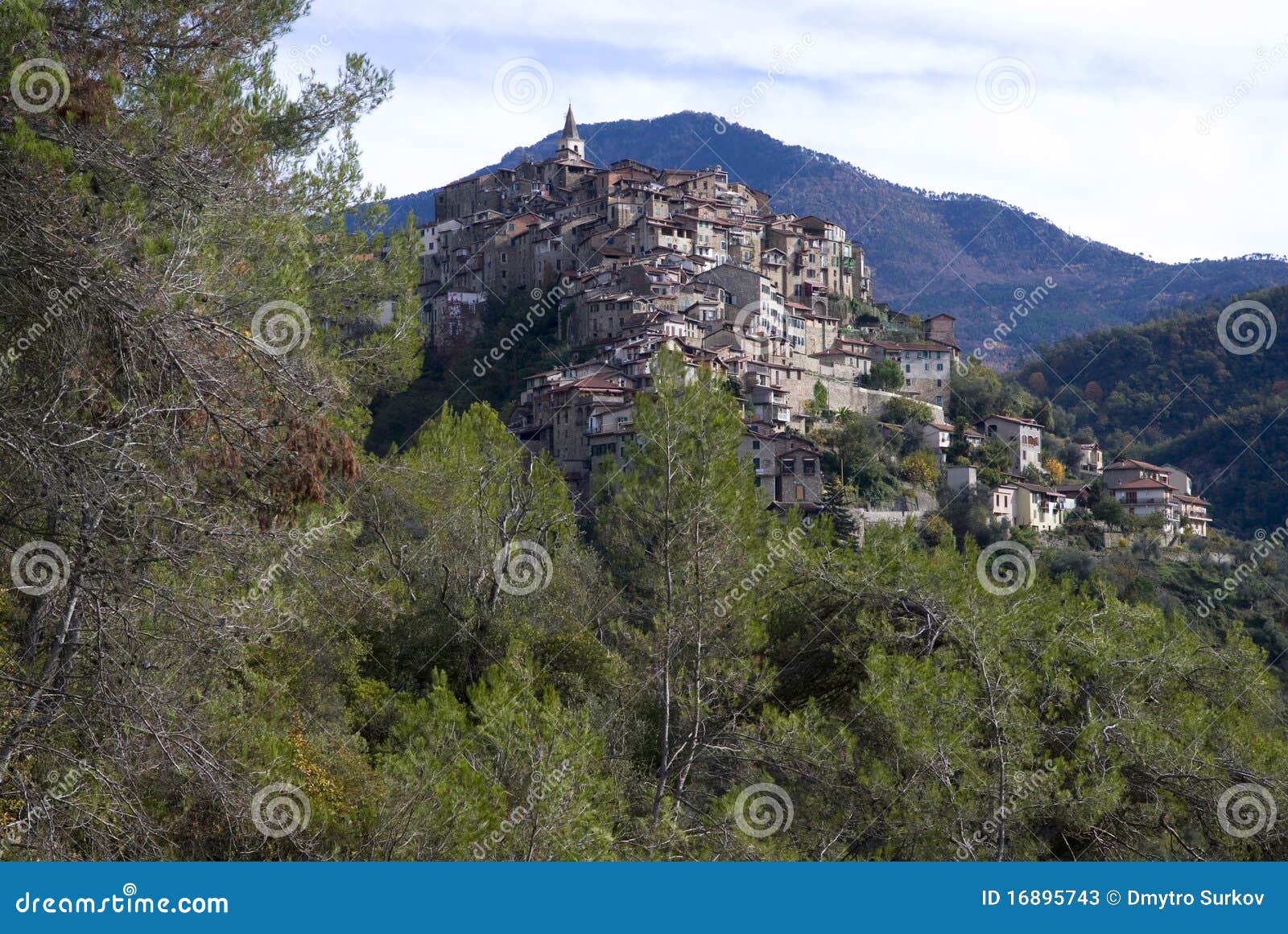 Apricale. Ancient Village of Italy Stock Image - Image of hill ...