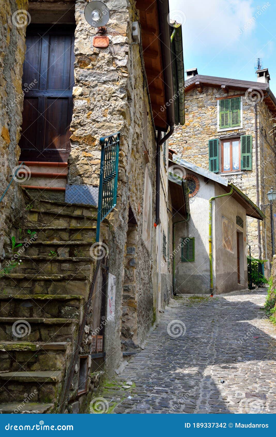 Apricale imperia italy stock photo. Image of tourist - 189337342