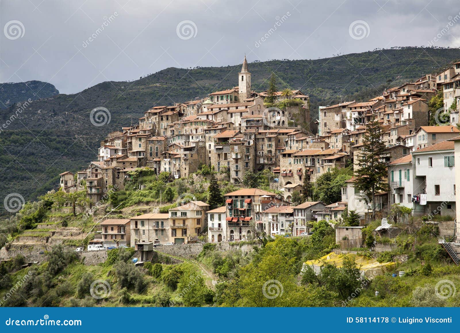 Apricale, italy stock photo. Image of sand, italy, boat - 58114178