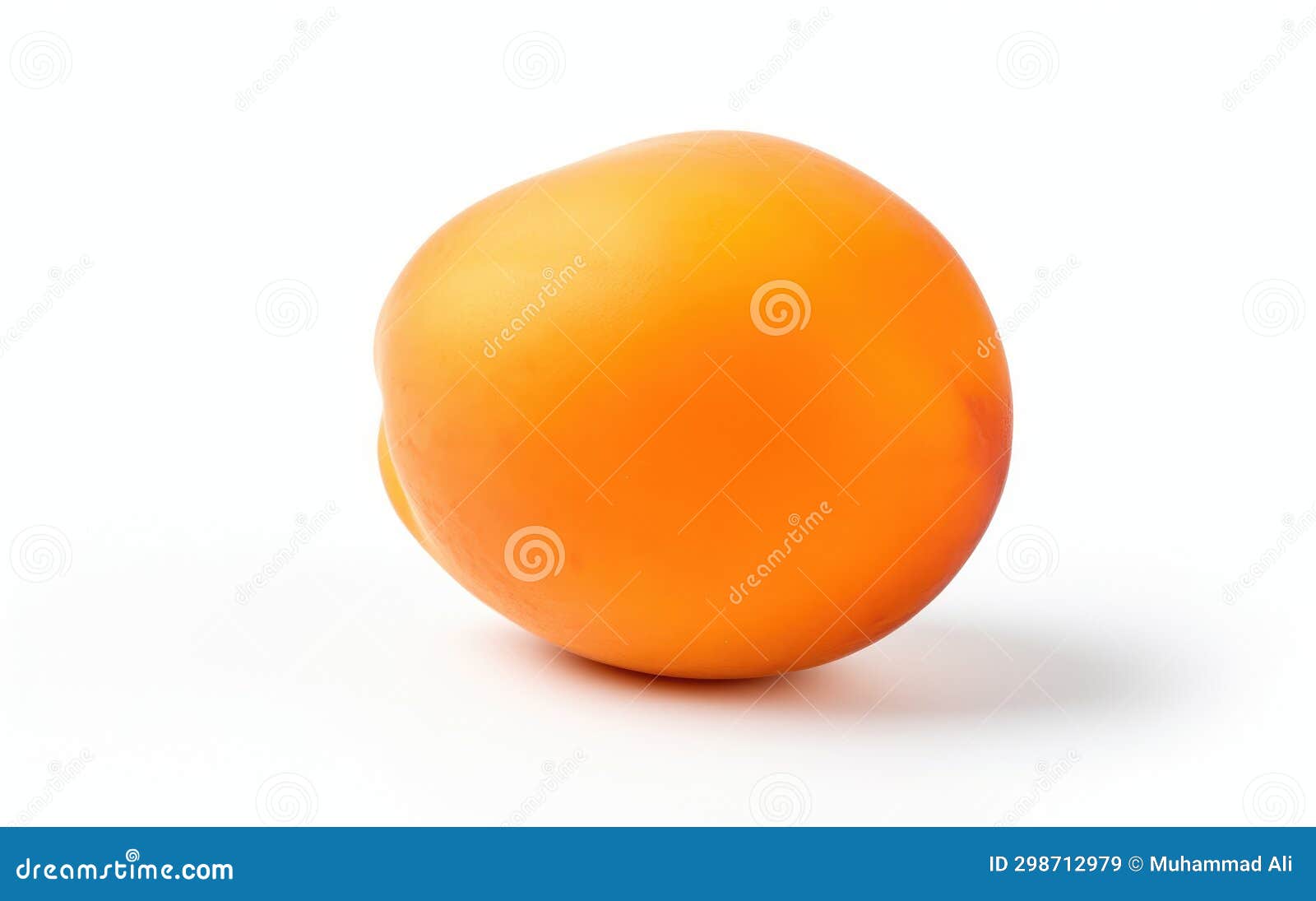 Apricot Alone on White Background Stock Illustration - Illustration of ...