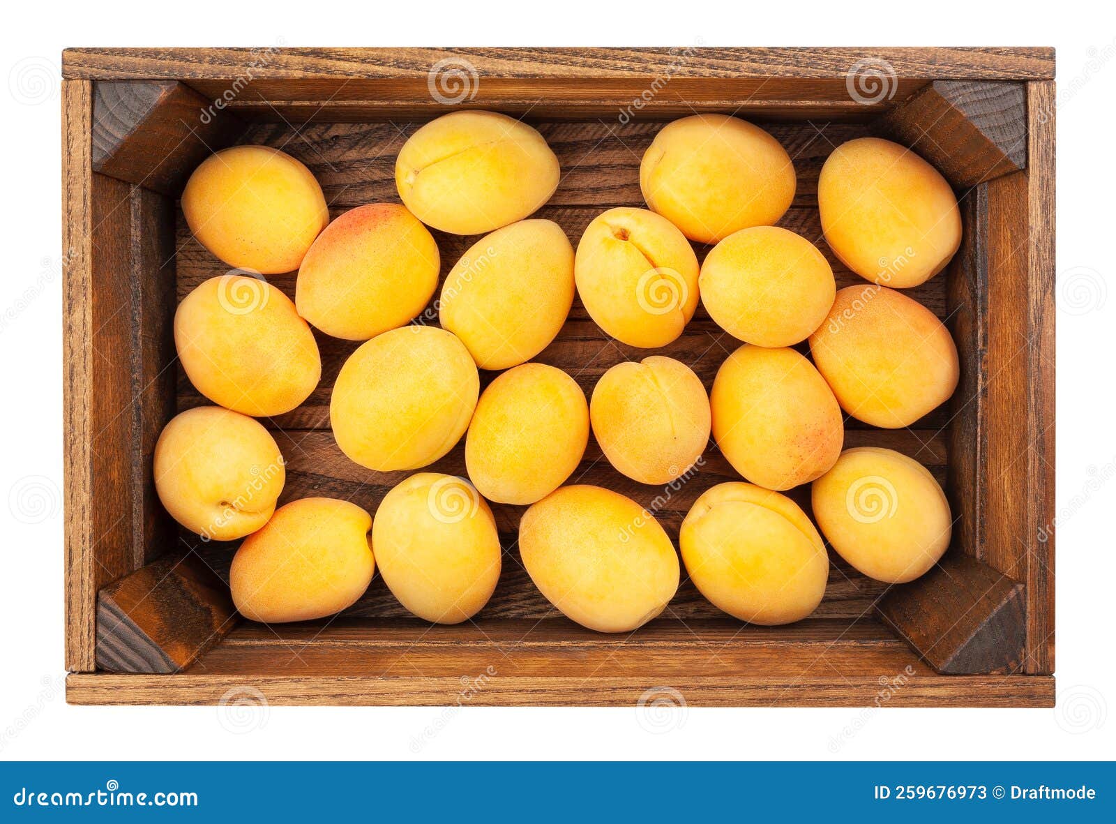 Apricot in a box stock image. Image of apricot, tasty - 259676973