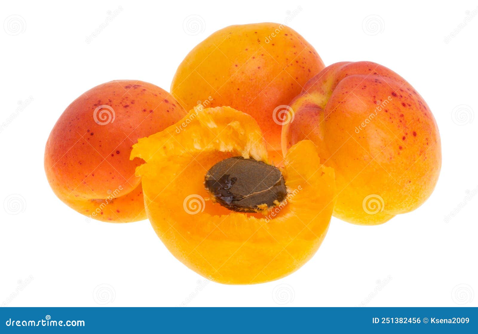 Apricot raw food isolated stock photo. Image of freshness - 251382456