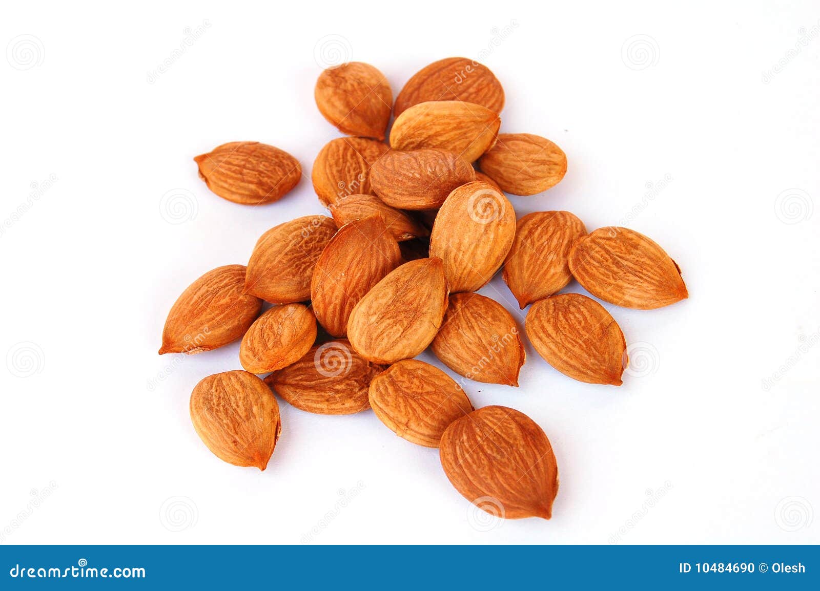 Apricot pit , almond stock photo. Image of snack, healthy - 10484690