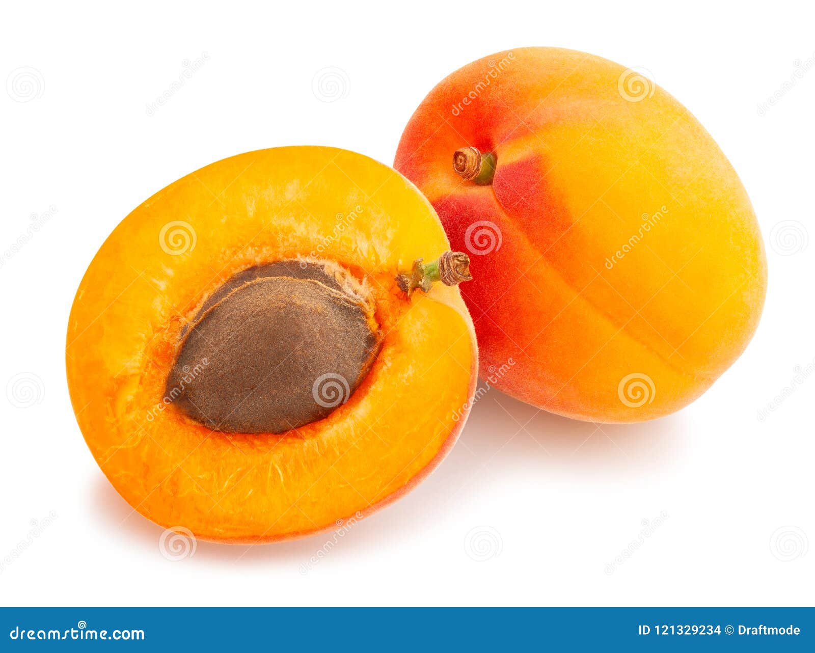 Apricot stock photo. Image of isolated, slice, slices - 121329234