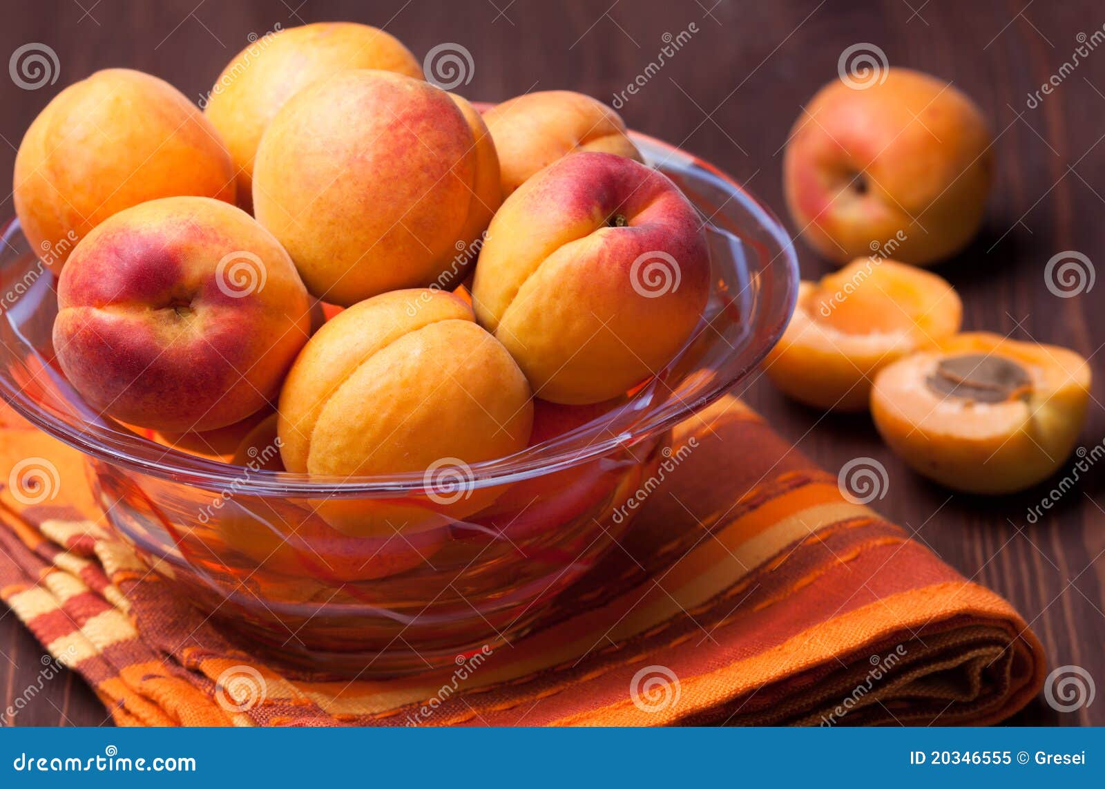 Apricots stock image. Image of food, dessert, orange - 20346555
