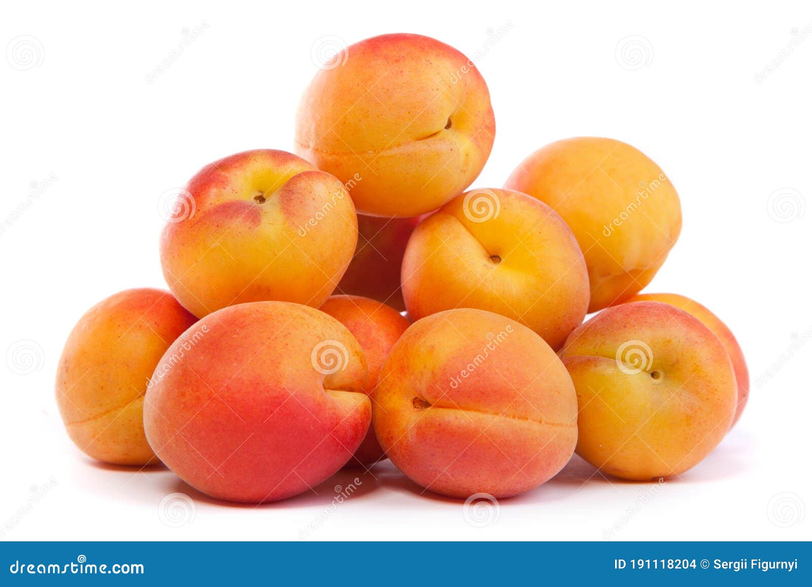 Apricots on a White Background Stock Photo - Image of life, descriptive ...