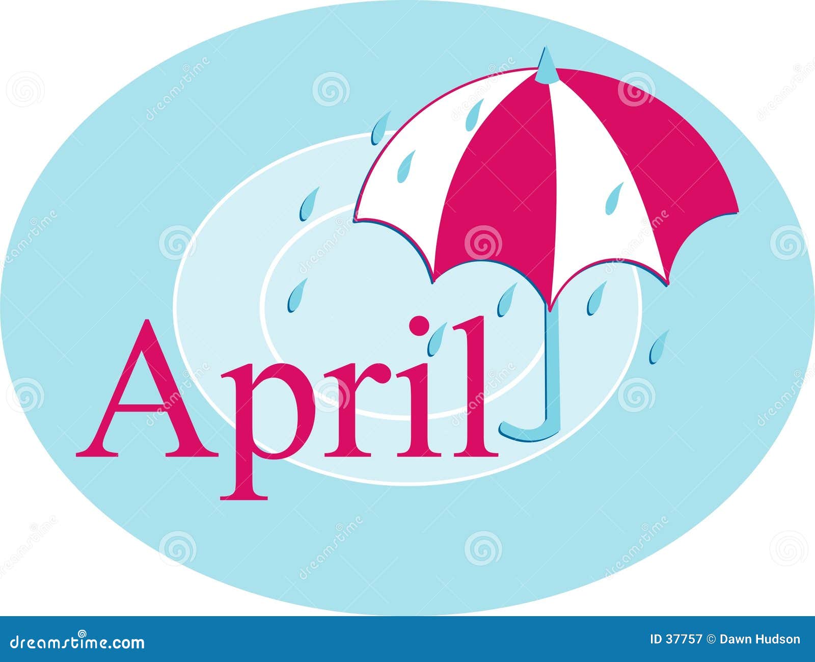 April stock vector. Illustration of water, month, graphics - 37757
