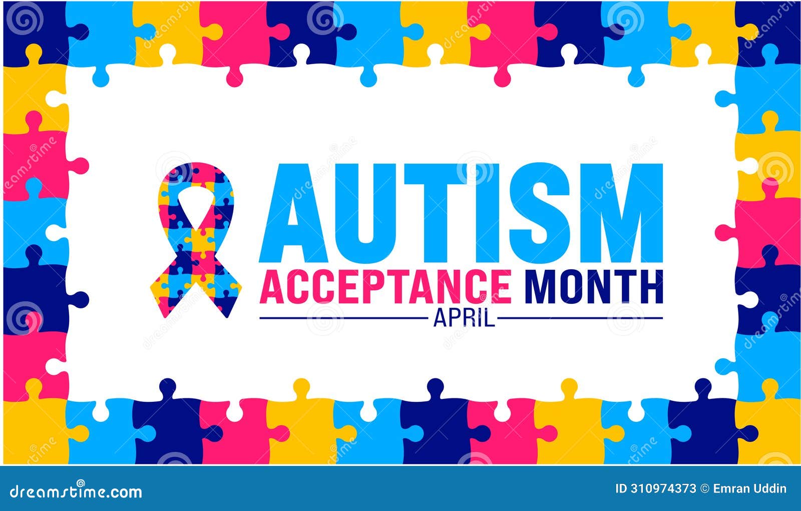 April is Autism Acceptance Month Background Template. Holiday Concept ... April is Autism Acceptance Month Background Template. Holiday Concept ...
