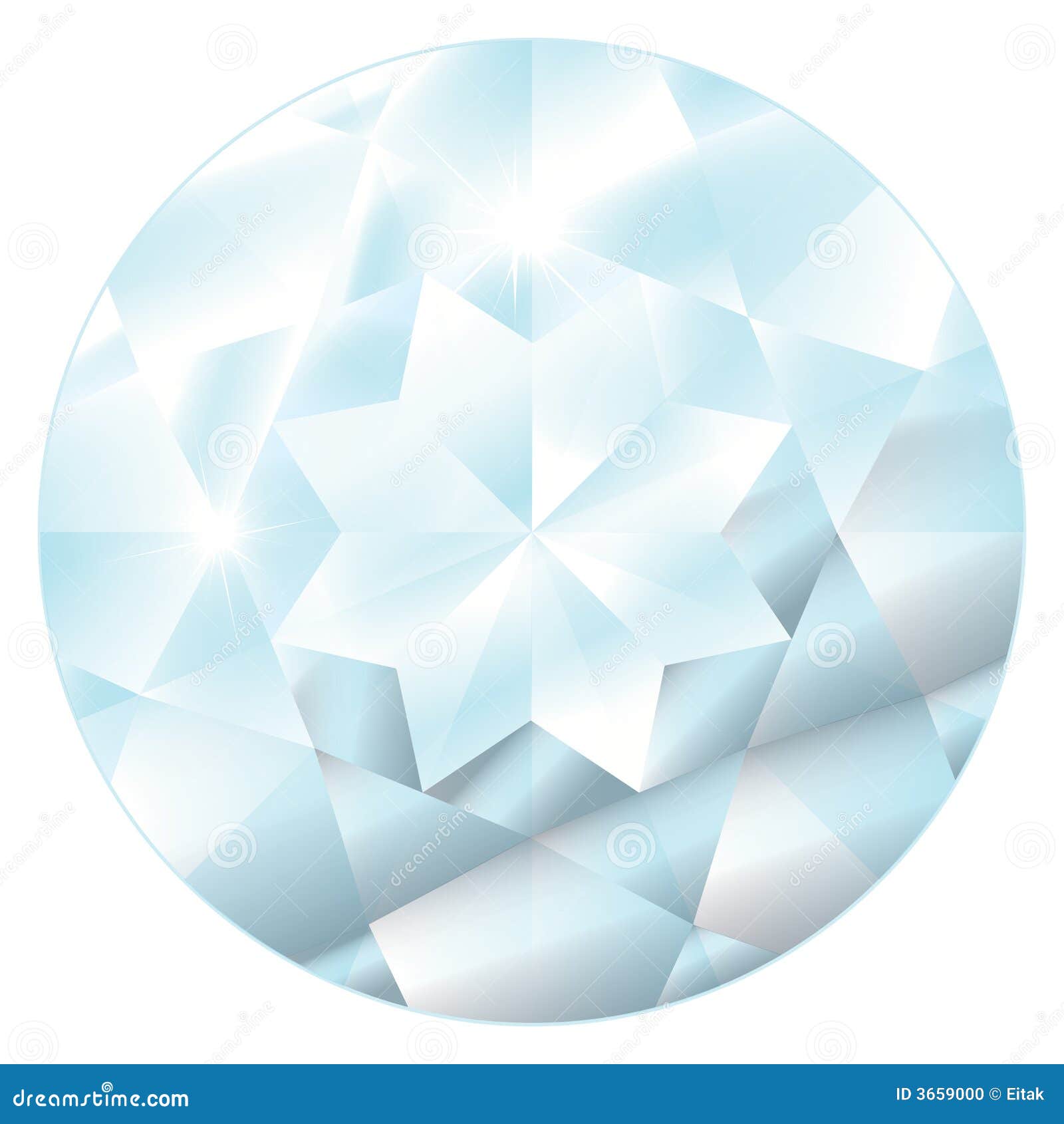 April Birthstone - Diamond stock vector. Illustration of bright - 3659000