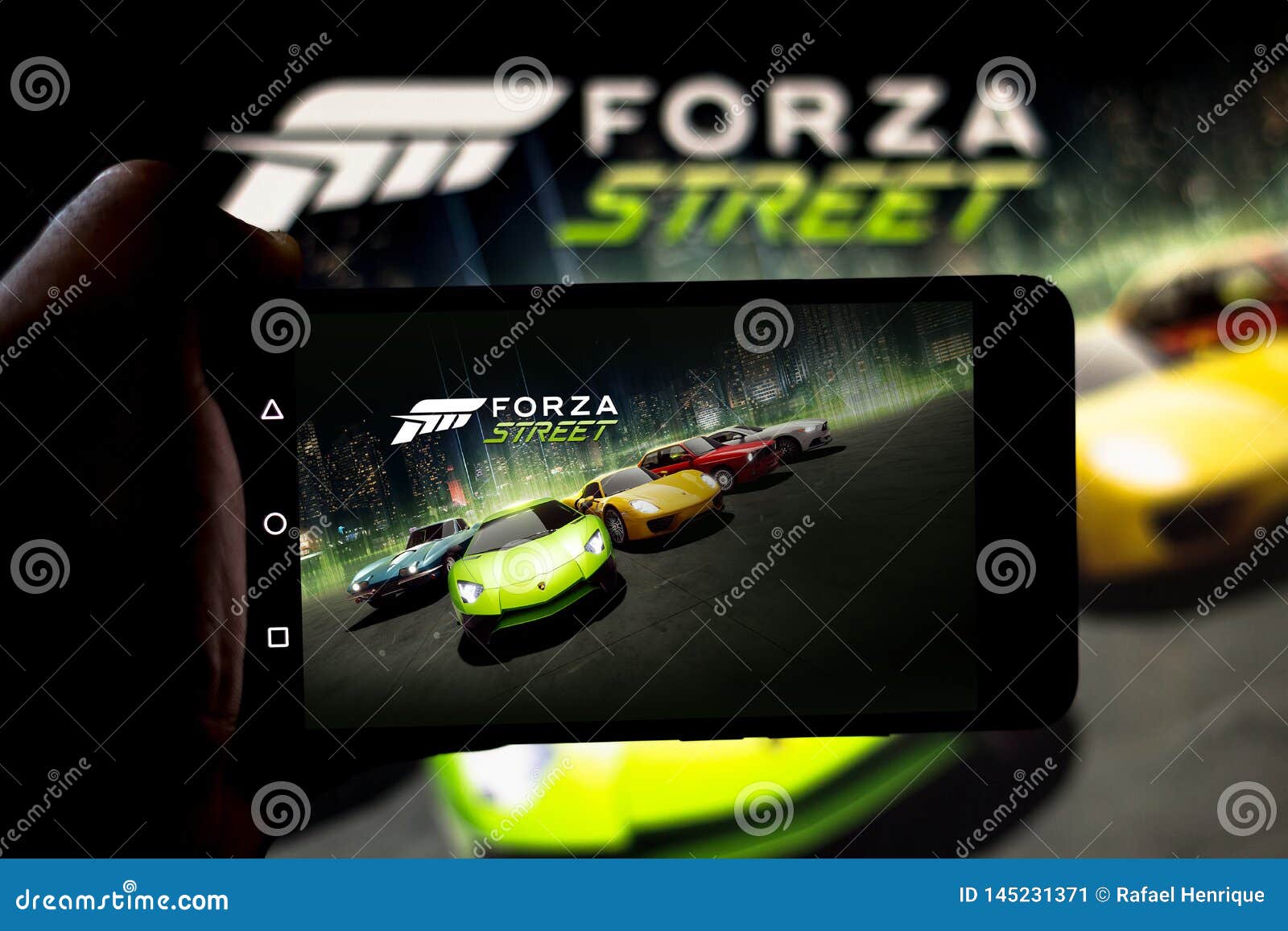 April 18, 2019, Brazil. Game Forza Street on Android Mobile Device ...