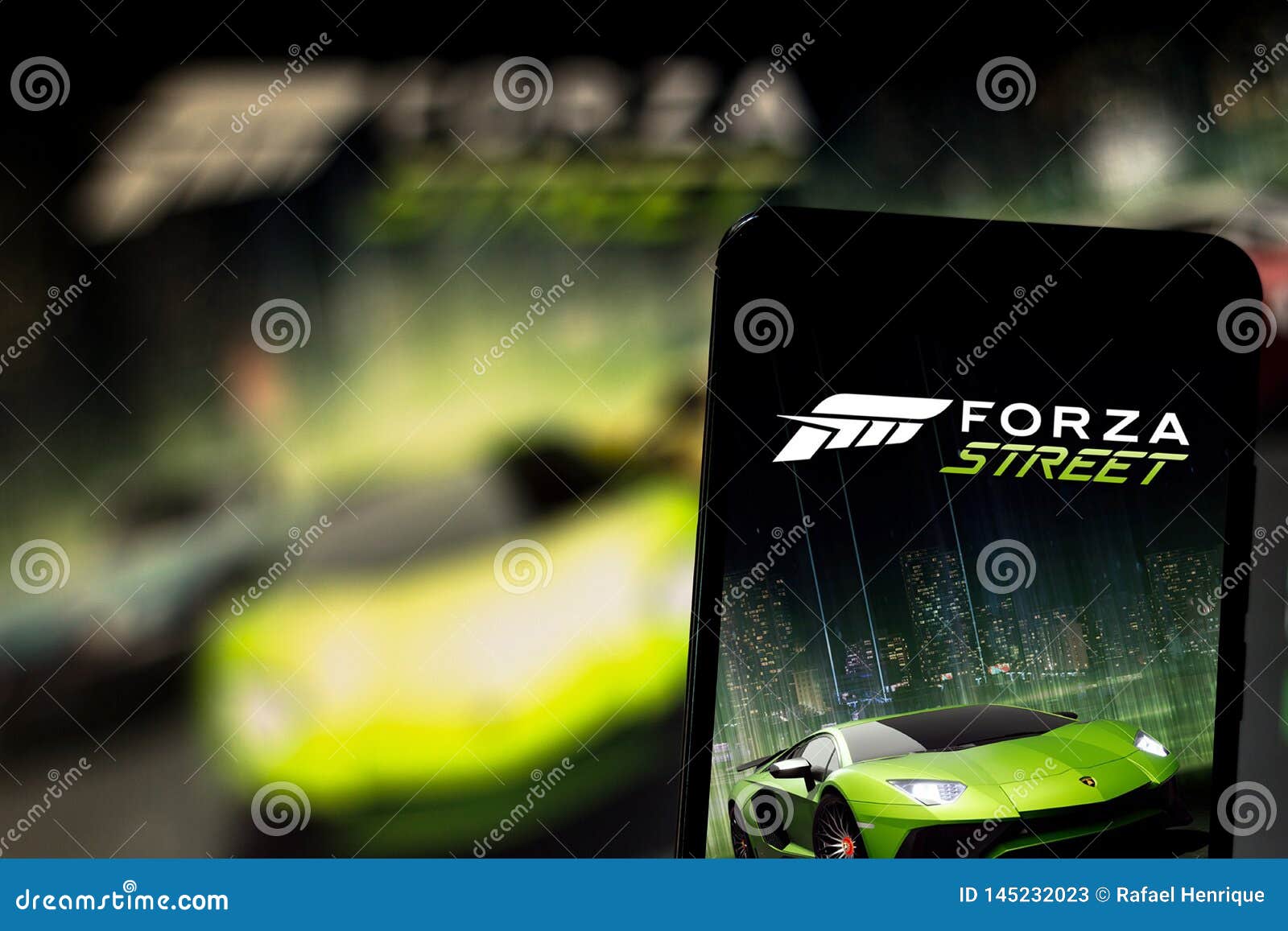 April 18, 2019, Brazil. Game Forza Street on Android Mobile Device ...