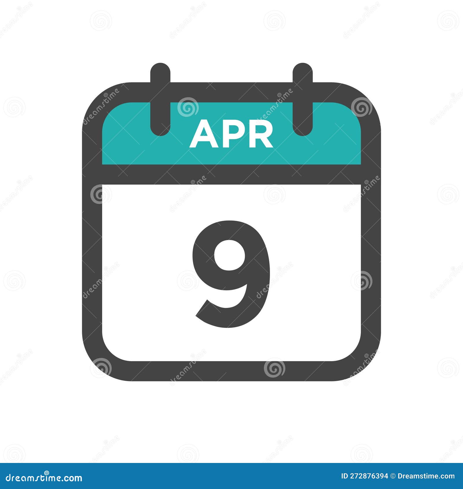 April 9 Calendar Day or Calender Date for Deadline or Appointment Stock ...