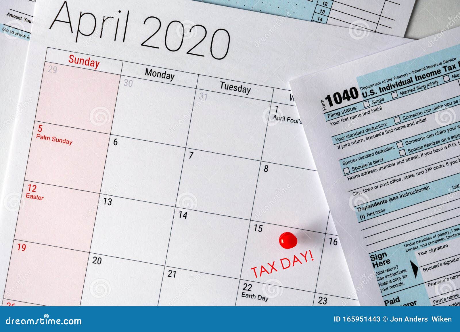 1040 Tax Forms From The IRS. Form 1040 Is Used By U.S. Taxpayers To ...