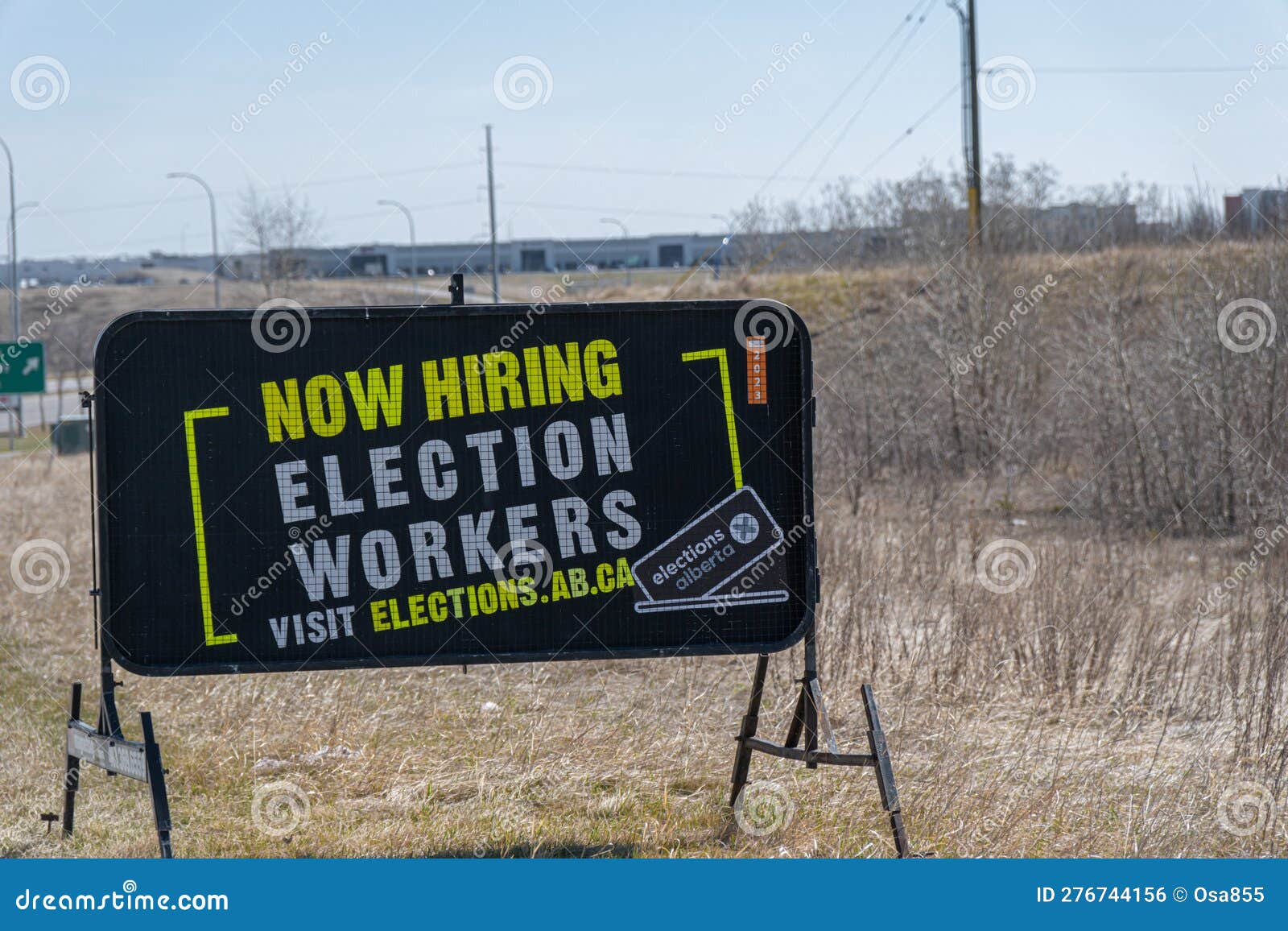 April 30 2023 - Calgary Alberta Canada - Elections Alberta Sign for ...