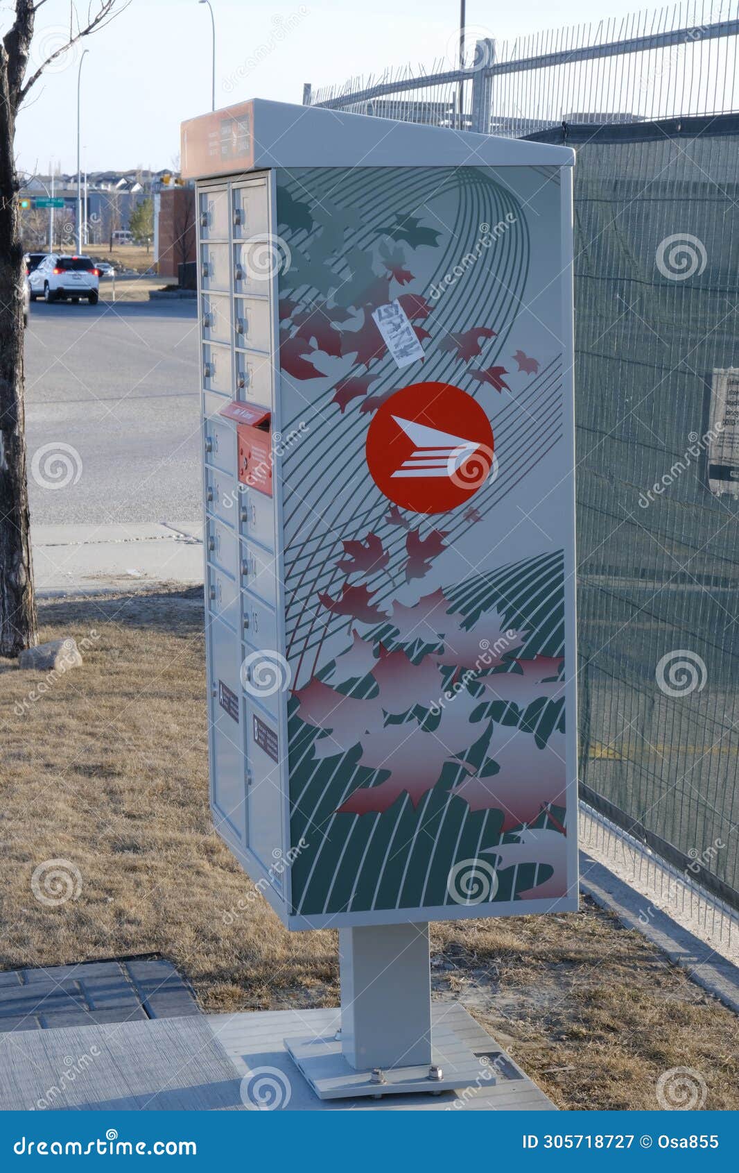 April 2 2021 - Calgary Alberta Canada - Canada Post Postal Boxes in ...