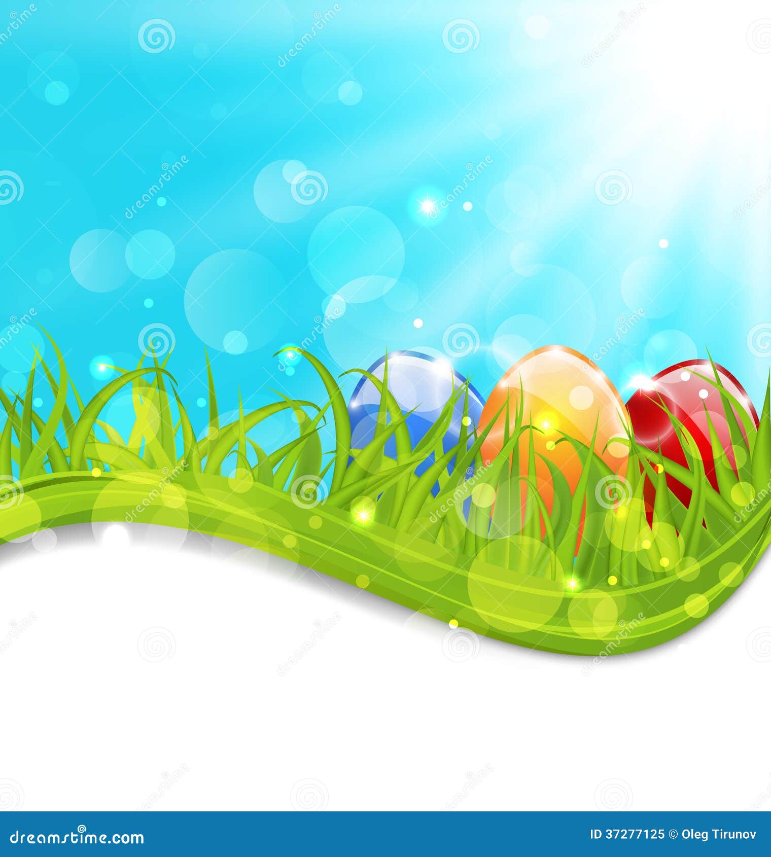 April Card with Easter Set Colorful Eggs Stock Vector - Illustration of ...