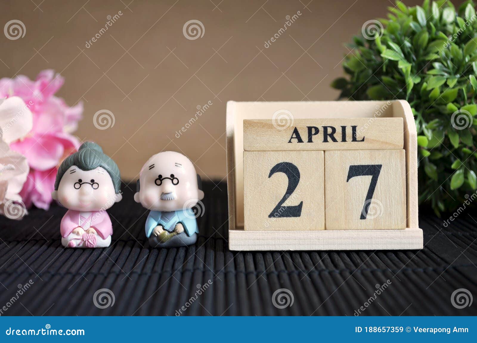 April 27, Cover Design with Number Cube. Stock Image - Image of concept ...
