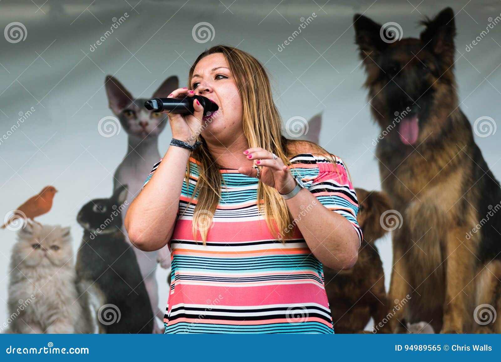 April Davies Solo Singer imagen editorial. Imagen de festival - 94989565