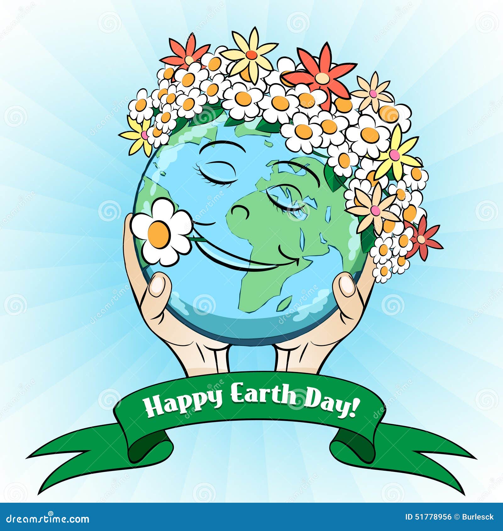 22 April De Kaart Van De Aardedag Vector Illustratie - Illustration of ...